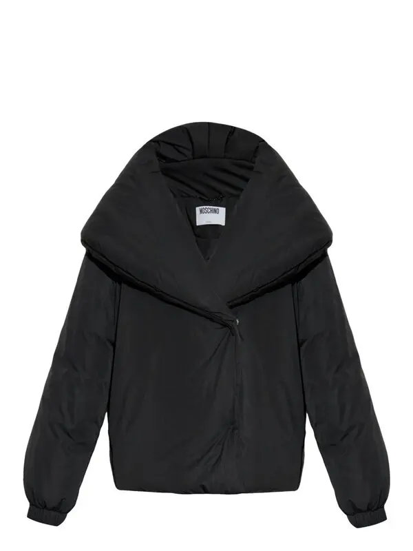 Moschino Drawstring Hem Coat - Black