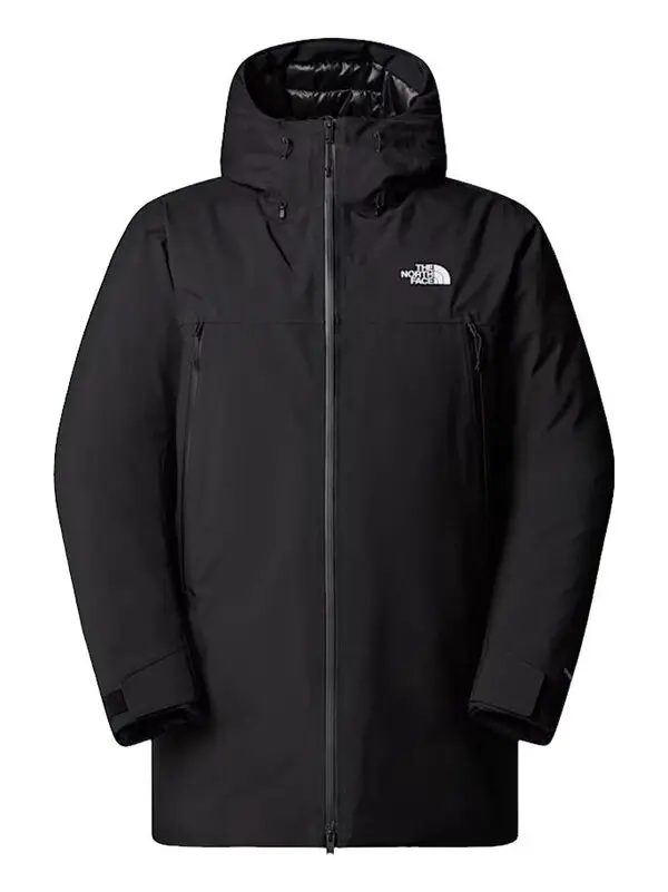The North Face Logo Detail Hooded Parka - Tnf Black-tnf Black