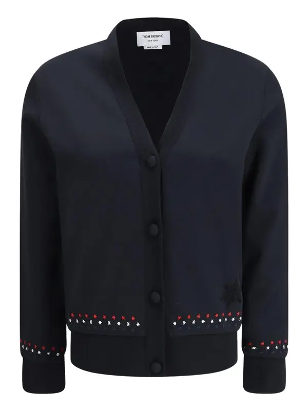 Thom Browne Knitted Cardigan - Black