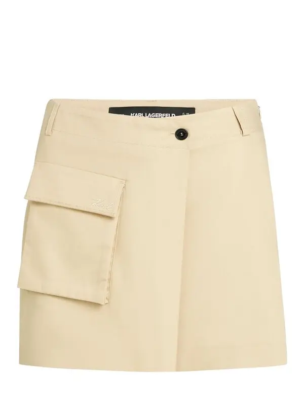 Karl Lagerfeld Patch Pocket Skort - Nomad