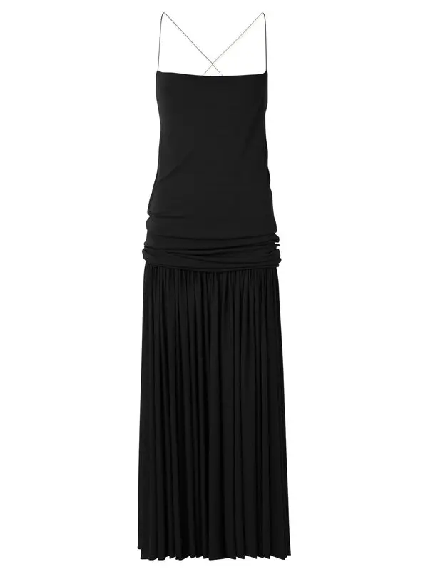 Jacquemus Abiha Gathered Waist Dress - Black