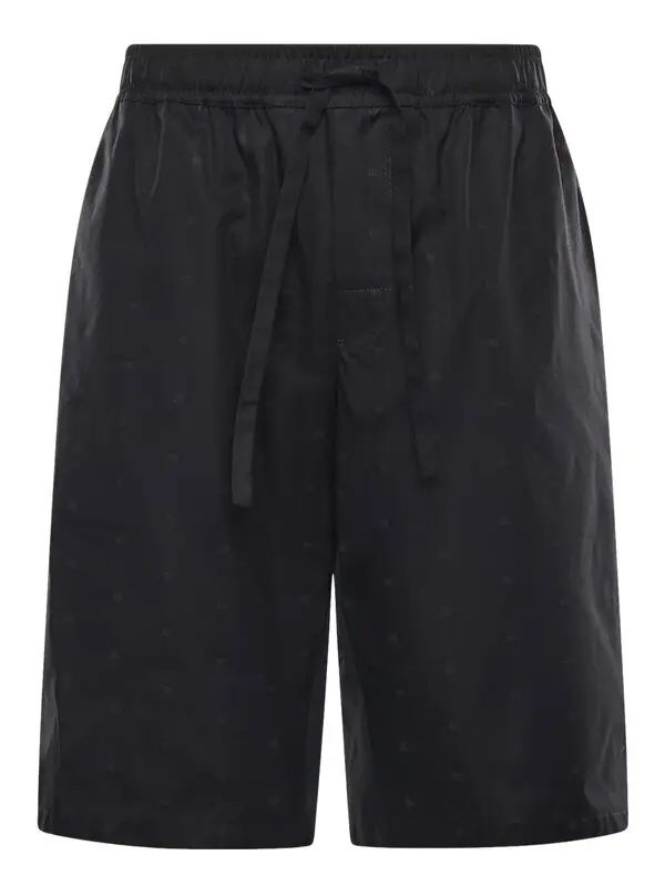 Dolce & Gabbana Wide-leg Drawstring Shorts - Black