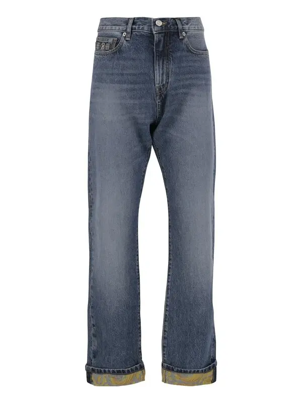Versace Logo-patch Jeans - Blue