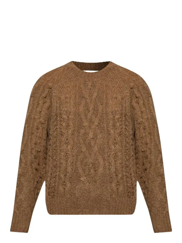 Isabel Marant Étoile Cable Knit Crewneck Jumper - Brown