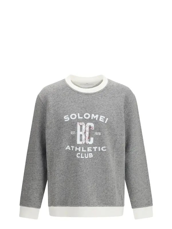 Brunello Cucinelli Graphic Sweatshirt - Gray