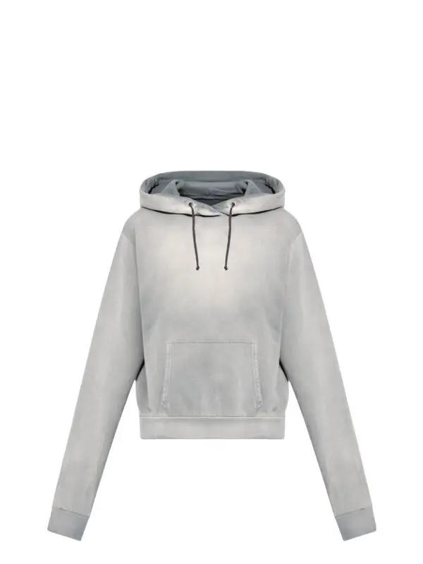 MAISON MARGIELA Washed Drawstring Hoodie - Gray