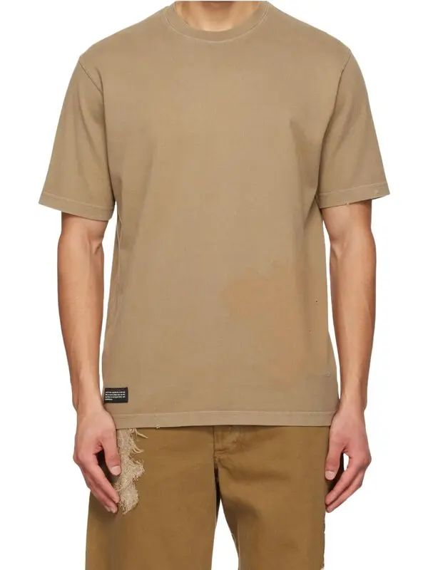 SONG FOR THE MUTE Crew Neck T-shirt - Nude