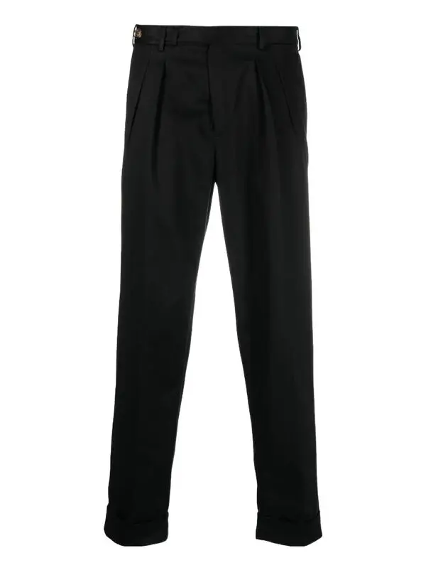 PT TORINO High-waisted Tailored Pants - Black