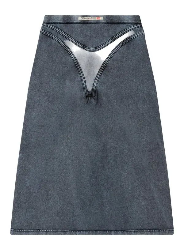 DIESEL® O-alline Midi Skirt - Dark Blue