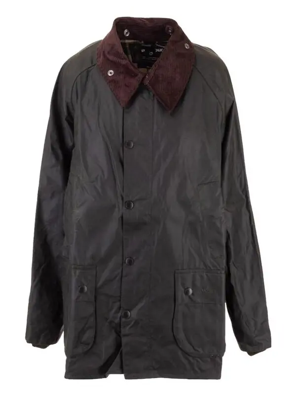 Barbour Waxed Collar Detail Coat - Black