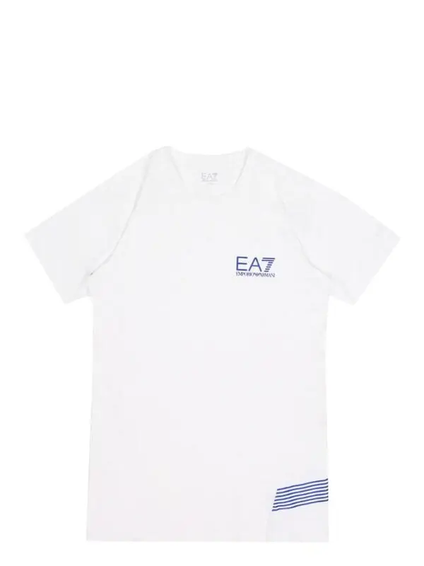EA7 Logo Printed T-shirt - White