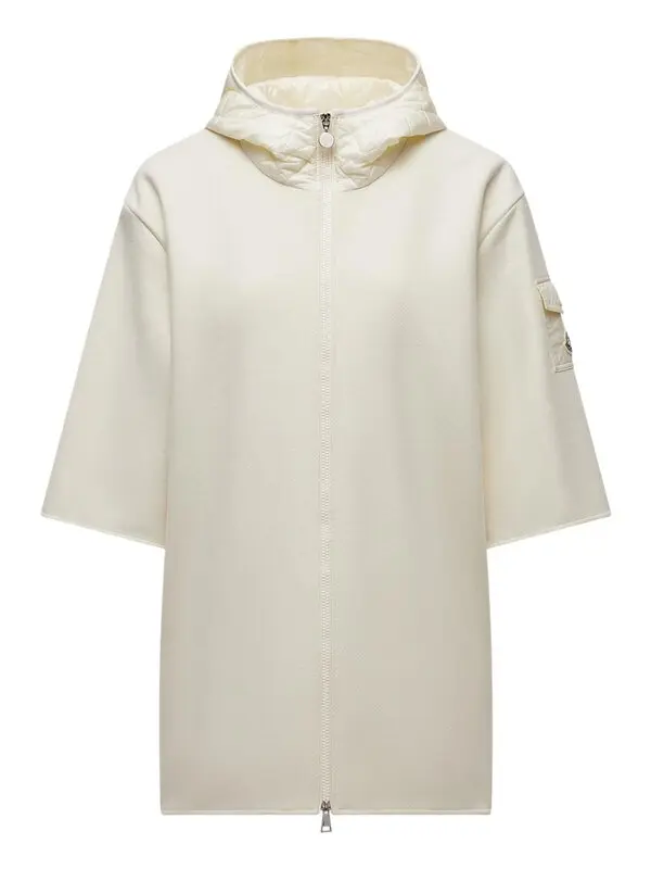 Moncler Poczno Zip-up Cape - White