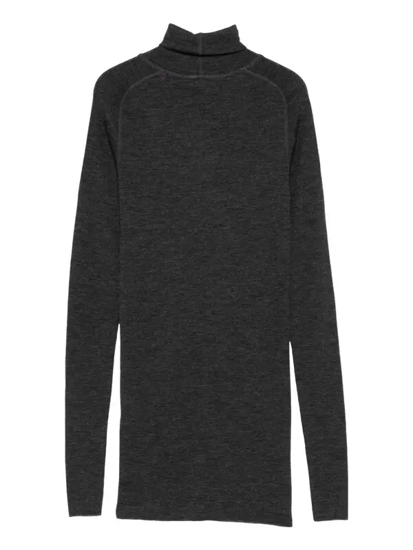 Soeur High Neck Long Sleeve T-shirt - Black