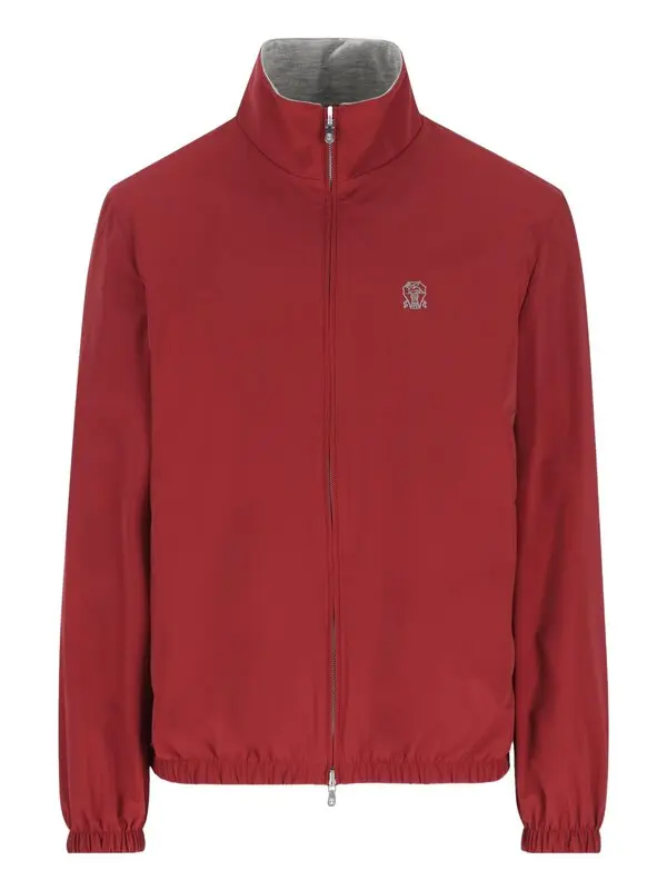 Brunello Cucinelli Reversible Embroidered Jacket - Red
