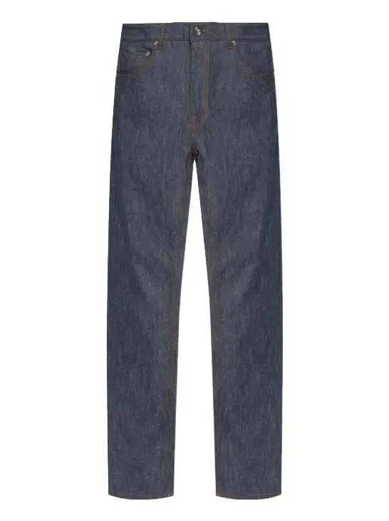 Etro Logo Patch Tapered Jeans - Black