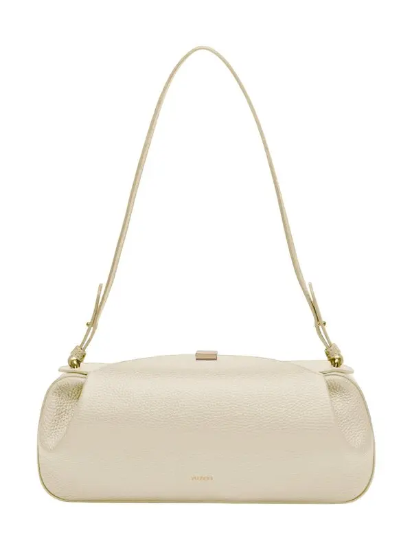 Yuzefi Oyster Chain-detail Grained Leather Tote Bag - Nude