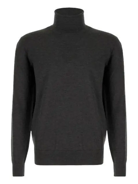 Zegna Dark Mélange Roll-neck Sweater - Grey