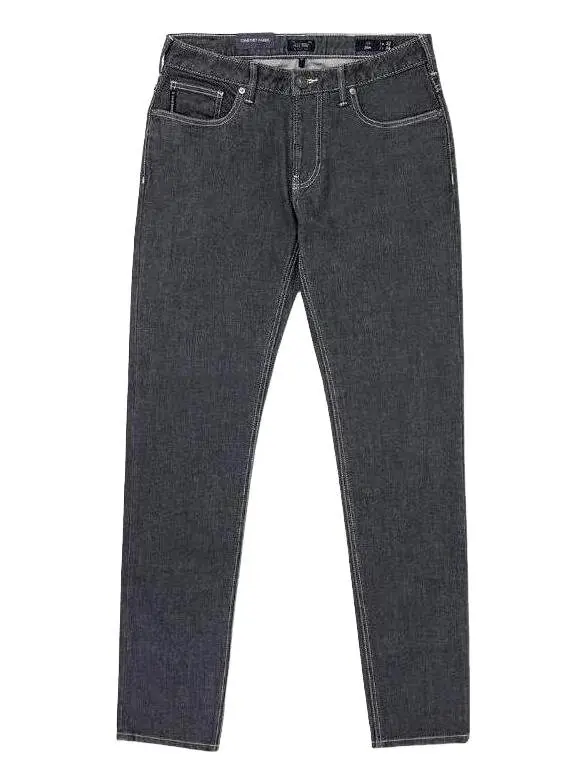 Emporio Armani Straight Leg Logo Jeans - Black