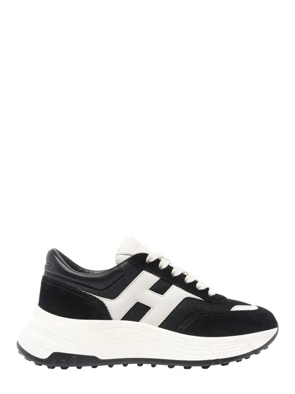 Hogan Logo Embossed Chunky Lace-up Sneakers - White