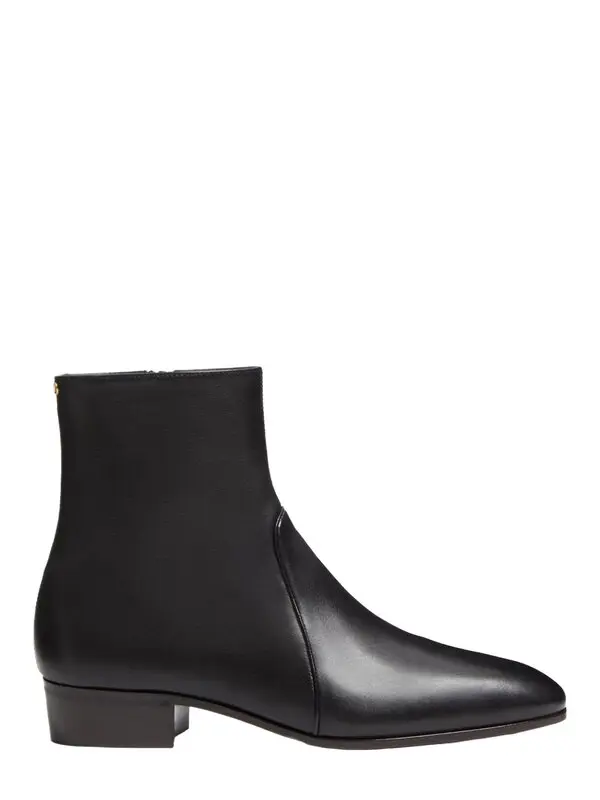 Valentino Garavani Kidskin Ankle Boots - Black