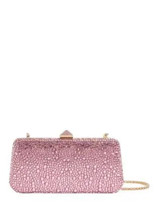 Valentino Garavani Carry Secrets Clutch Bag With Chain - Light Pink