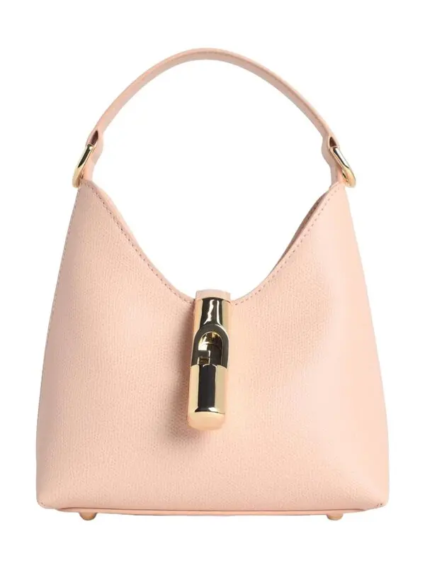 Furla Logo Handbag - Nude