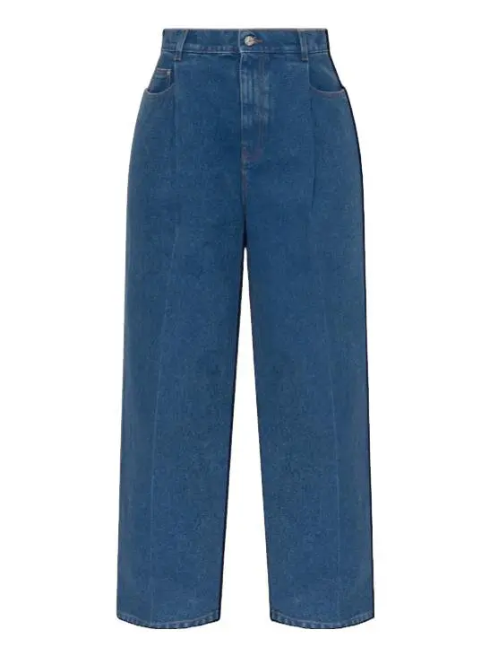 Marni Logo Patch Jeans - Blue