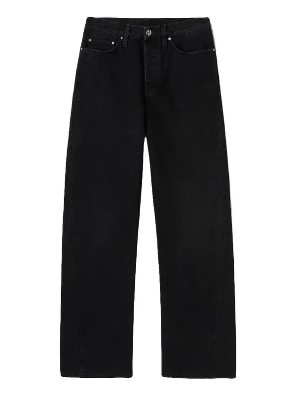 TOTEME Twisted Seam Mid-rise Jeans - Black
