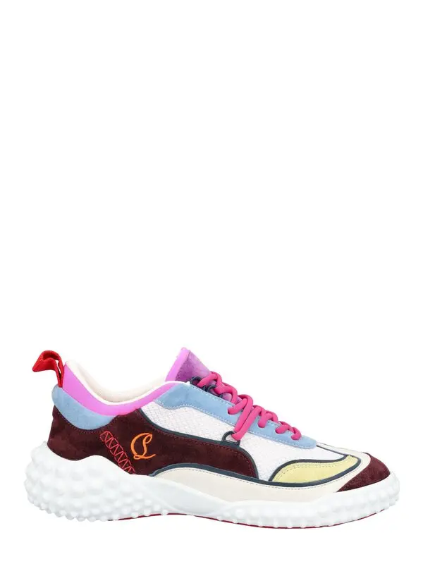 CHRISTIAN LOUBOUTIN Panelled Round Toe Sneakers - White