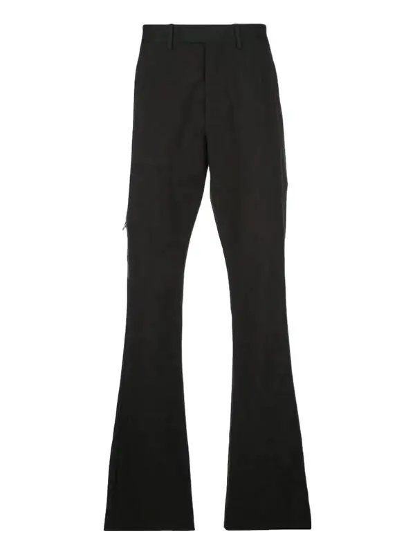 Off-White Flared Logo Trousers - Black