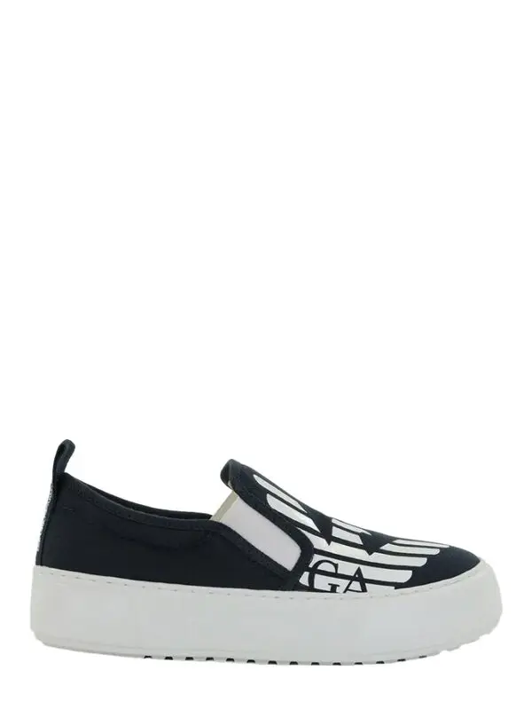 EA7 Logo Slip-on Sneakers - White