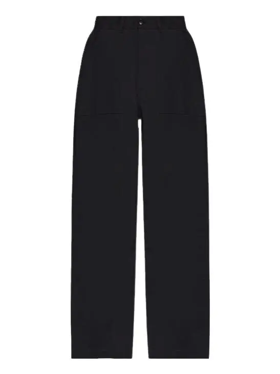 Casablanca High-rise Logo Patch Trousers - Black