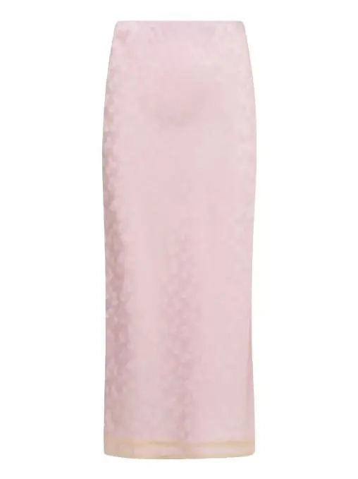 LoveShackFancy Kalo Floral-jacquard Midi Skirt - Orchid Ice