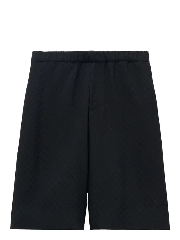 Alexander McQueen Skull Jacquard Shorts - Black
