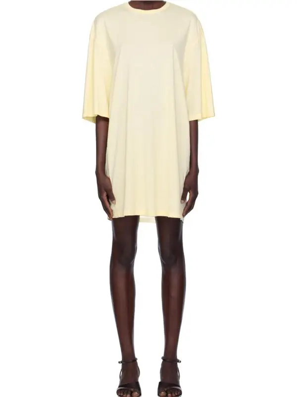 TOTEME Round Neck Dress - Yellow