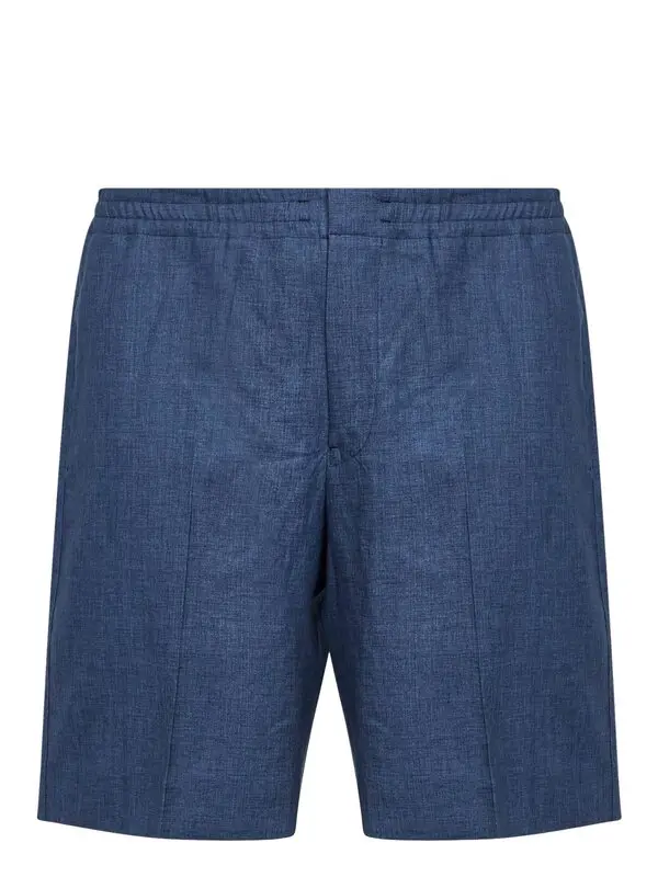 Zegna Tailored Drawstring Shorts - Navy