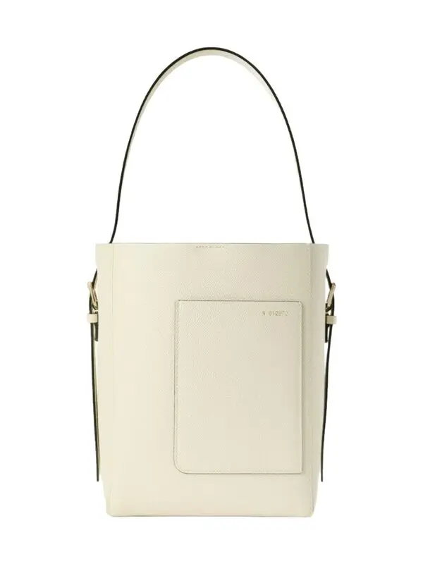 VALEXTRA Soft Bucket Mini Bag - White