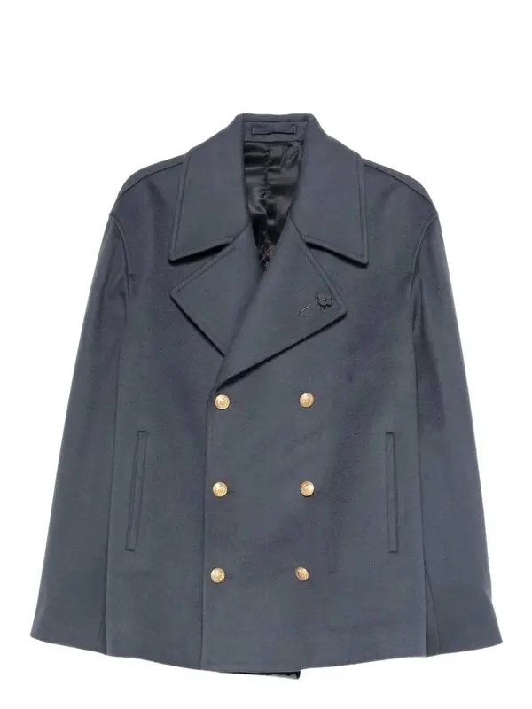 LARDINI Double-breasted Coat - Gray
