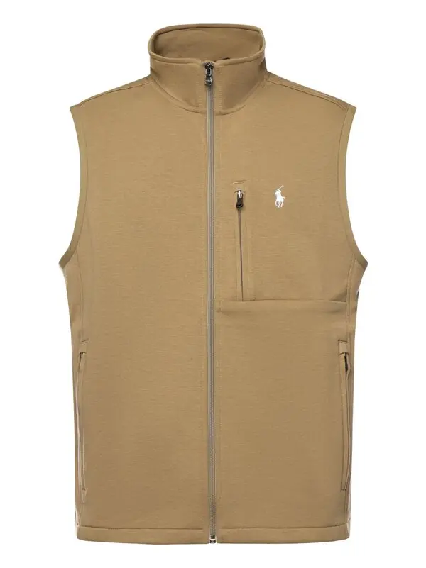Polo Ralph Lauren Double-knit Mockneck Vest - Green