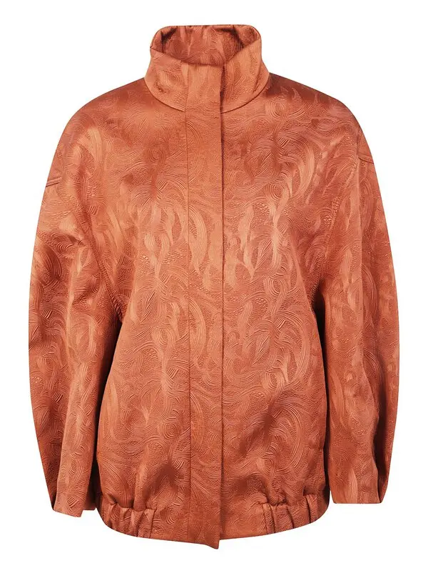 Dries Van Noten Damask Effect Jacquard Jacket - Red