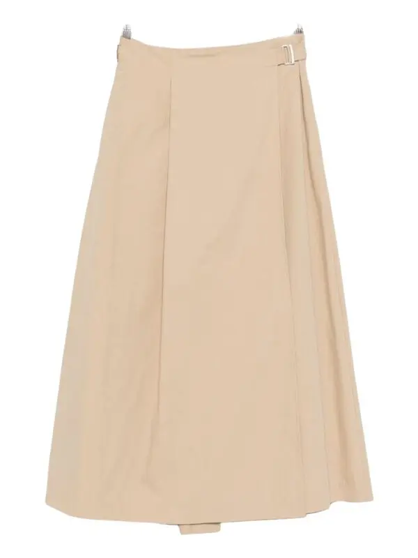 Peserico Buckled A-line Skirt - Nude