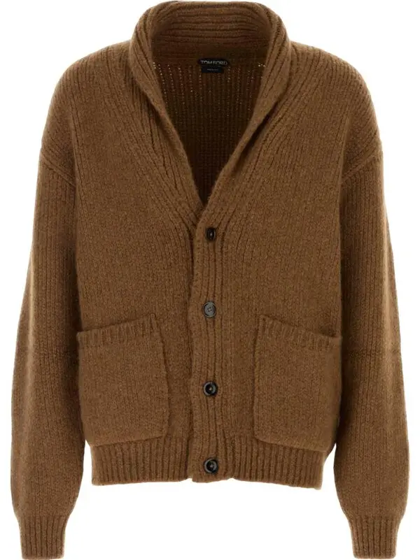 TOM FORD Shawl Collar Buttoned Cardigan - Toffee