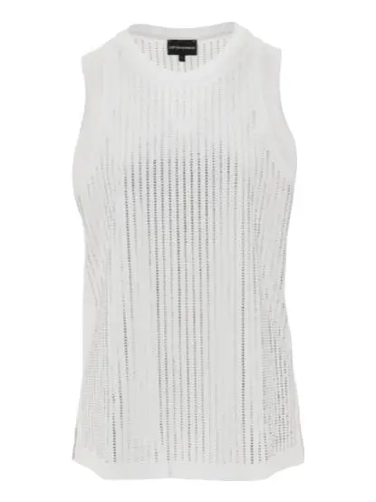 Emporio Armani Crew Neck Vest - White