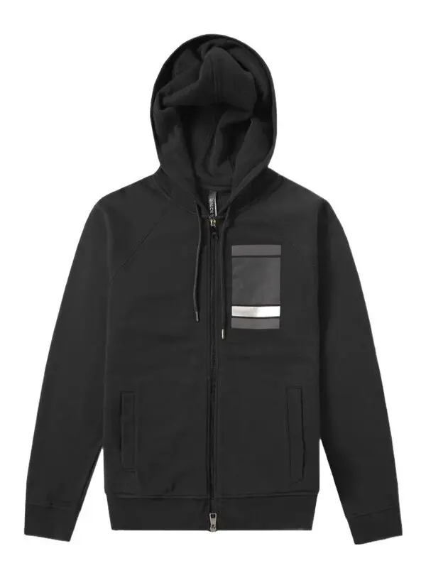 Neil Barrett Long Sleeve Zip Up Hoodie - Black