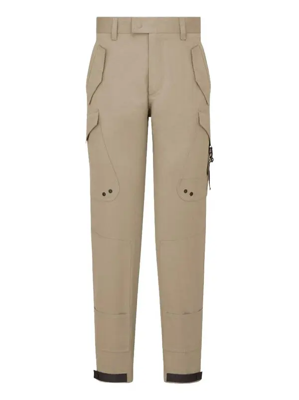 Dior Straight-leg Cargo Pants With Resin Clasp Detail - Nude