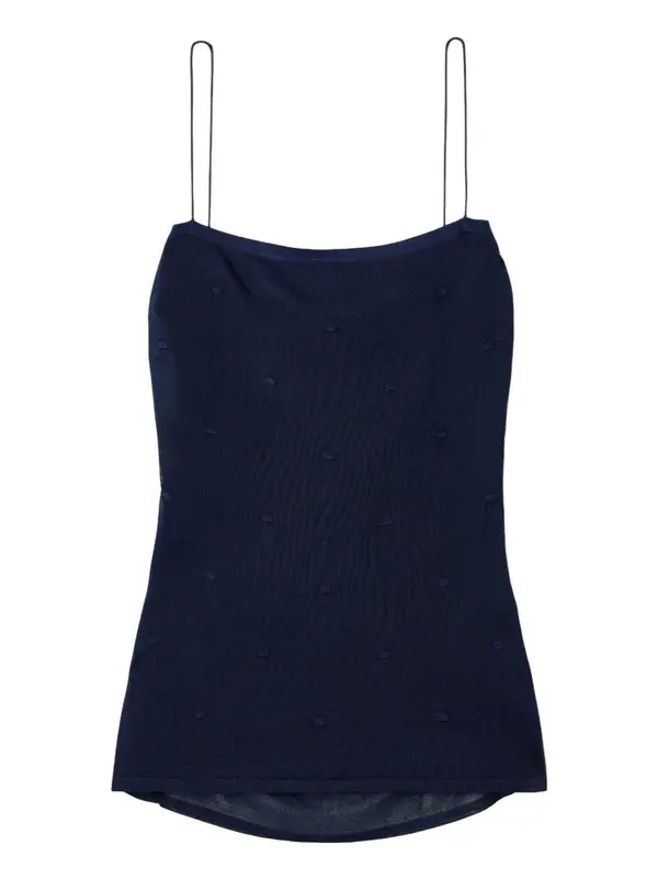Jacquemus Polka Dot Camisole Top - Navy Blue