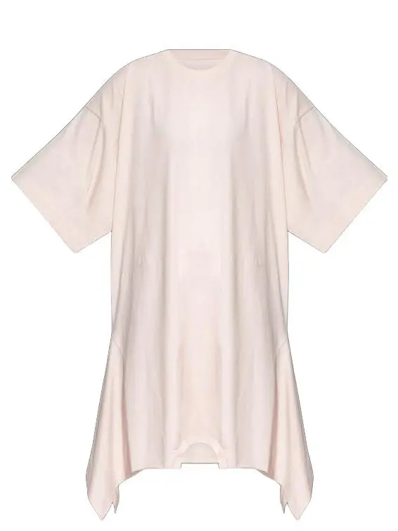 MAISON MARGIELA Asymmetrical Crewneck Dress - Pink