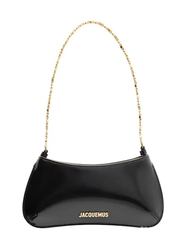 Jacquemus Small Bisou Chaine Shoulder Bag - Black