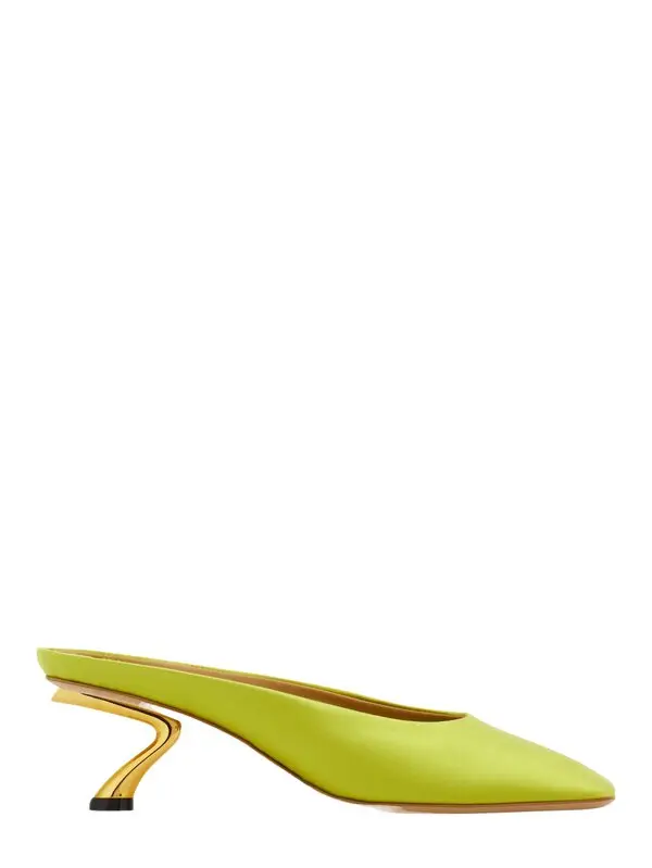 FERRAGAMO Sculptural S-heel Mules - Biscuits