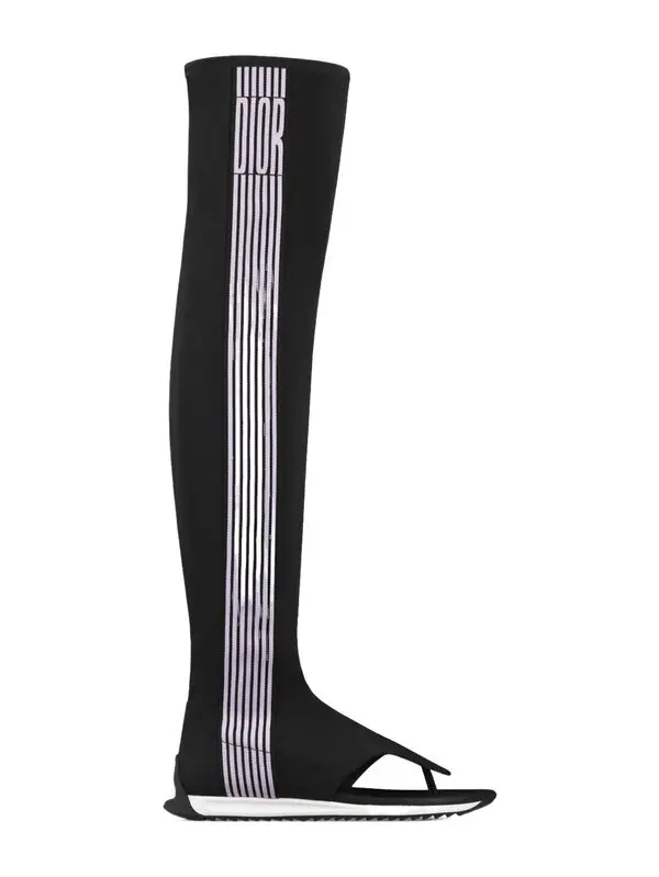 Dior Thong Thigh High Boots - Black